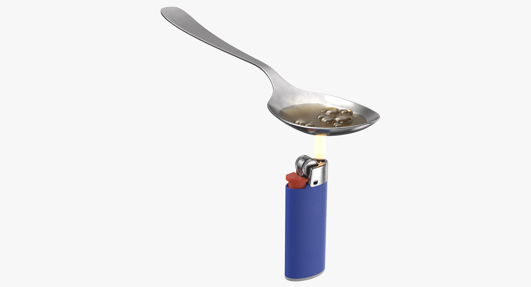 3D heroin spoon boiling lighter - TurboSquid 1158329