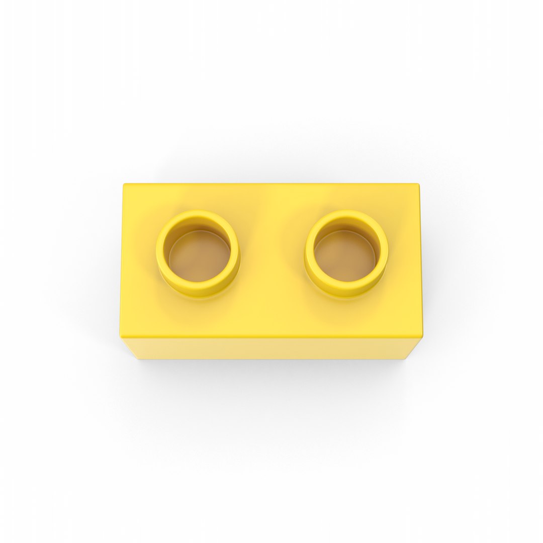 3D Brick Toy 2x1 - TurboSquid 2186628