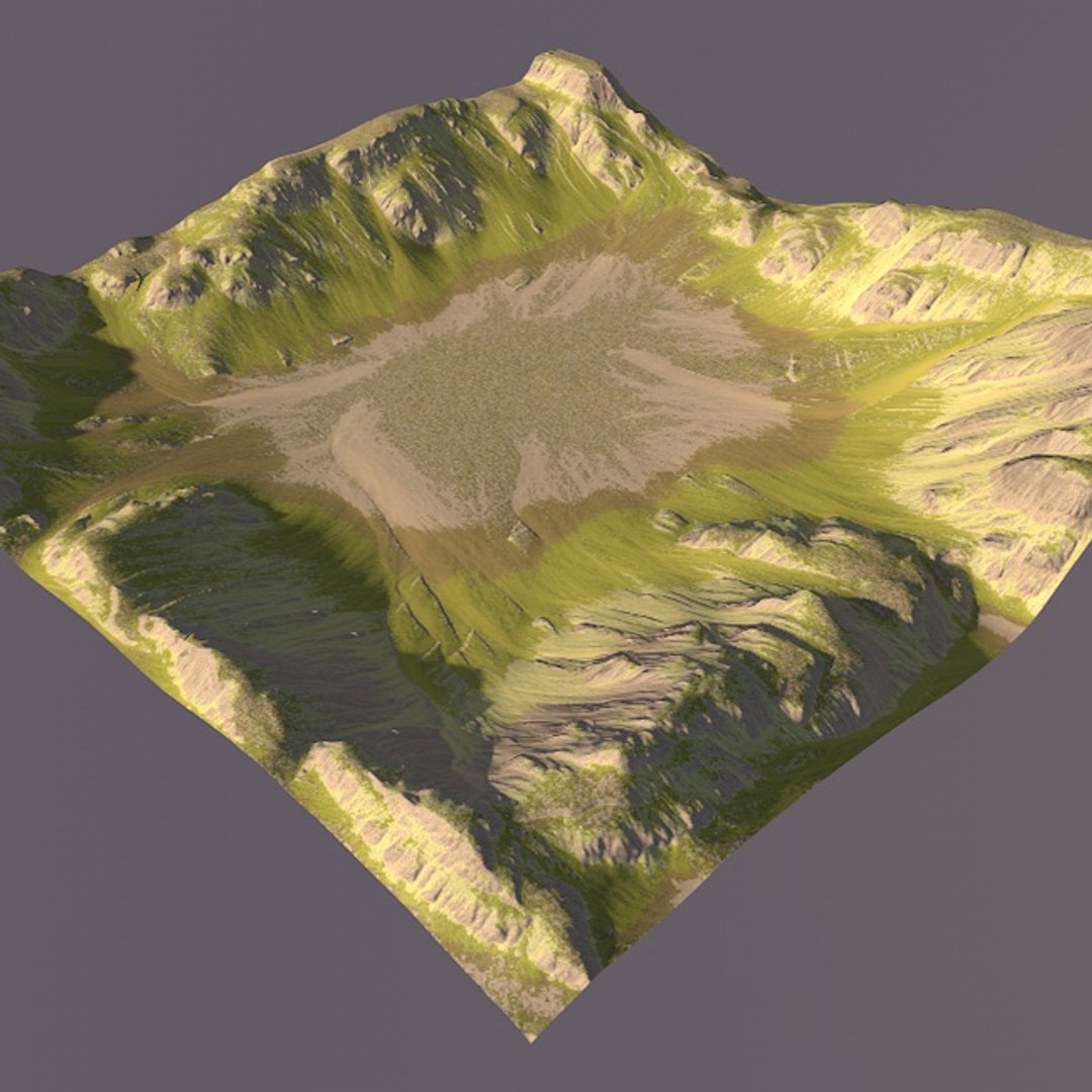 Mountain Maps Terrain 3d Model