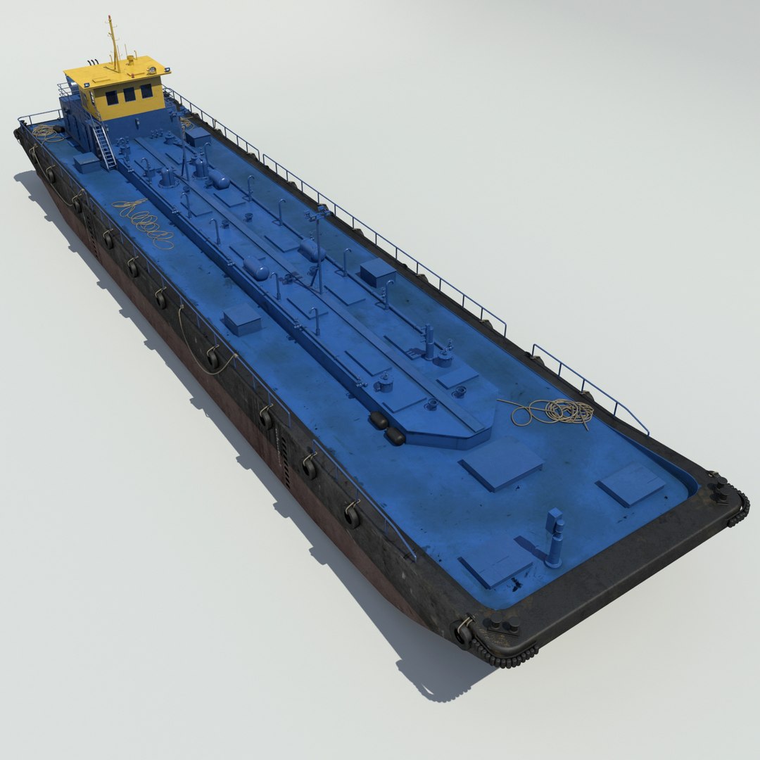3ds Max Tanker Barge