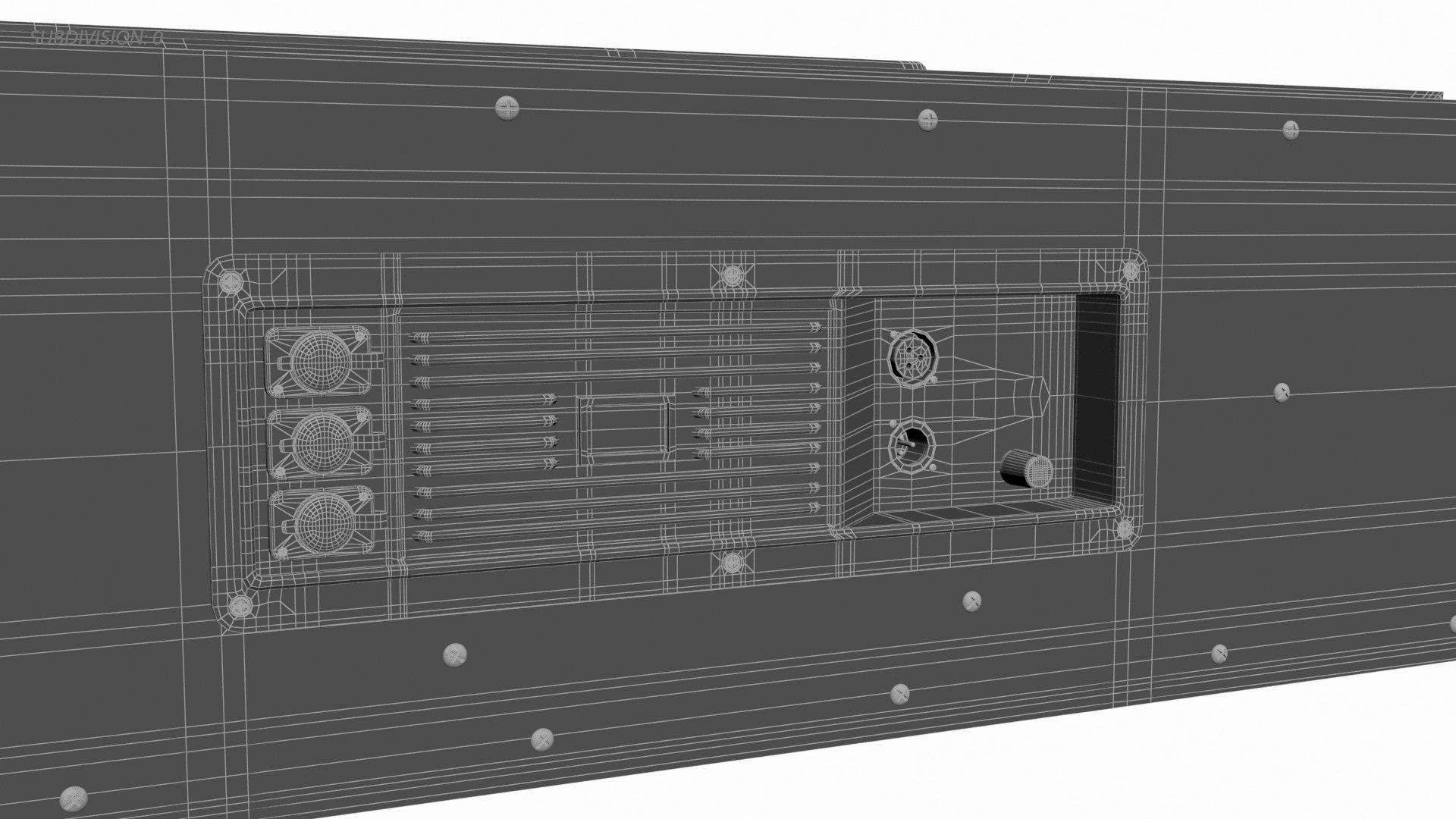 Array Speaker Sound System 3D Model - TurboSquid 1928359