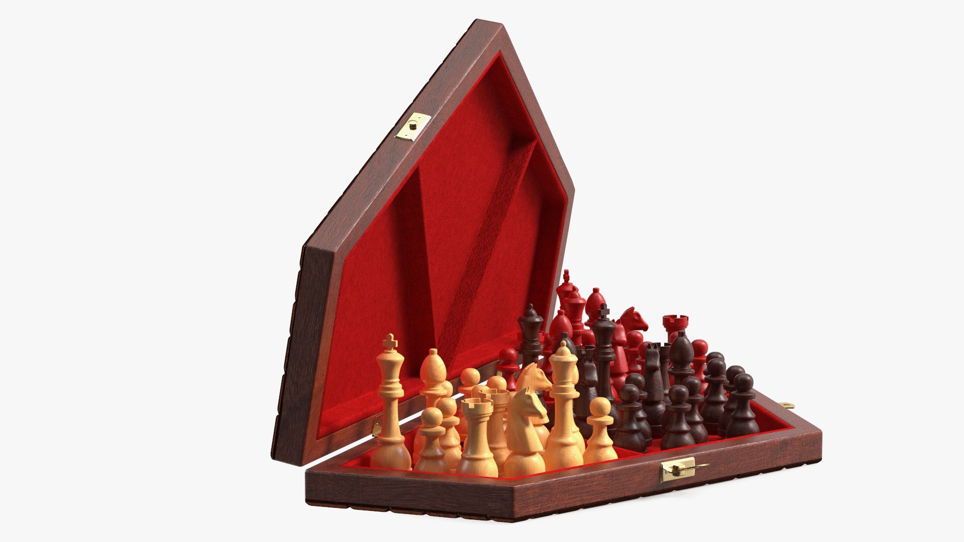 3D Three Player Chess Set Open - TurboSquid 2025446