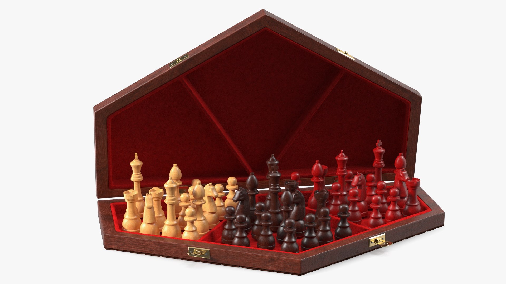 3D Three Player Chess Set Open - TurboSquid 2025446