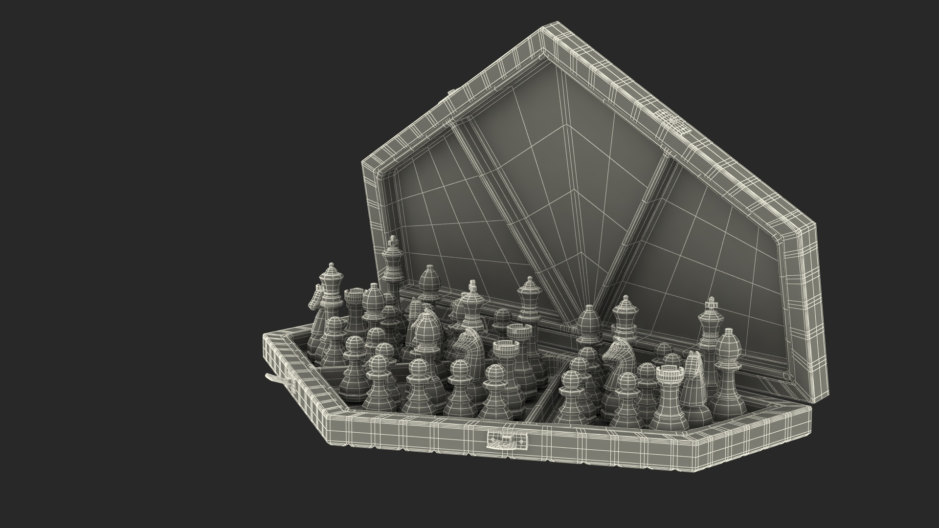 3D Three Player Chess Set Open - TurboSquid 2025446