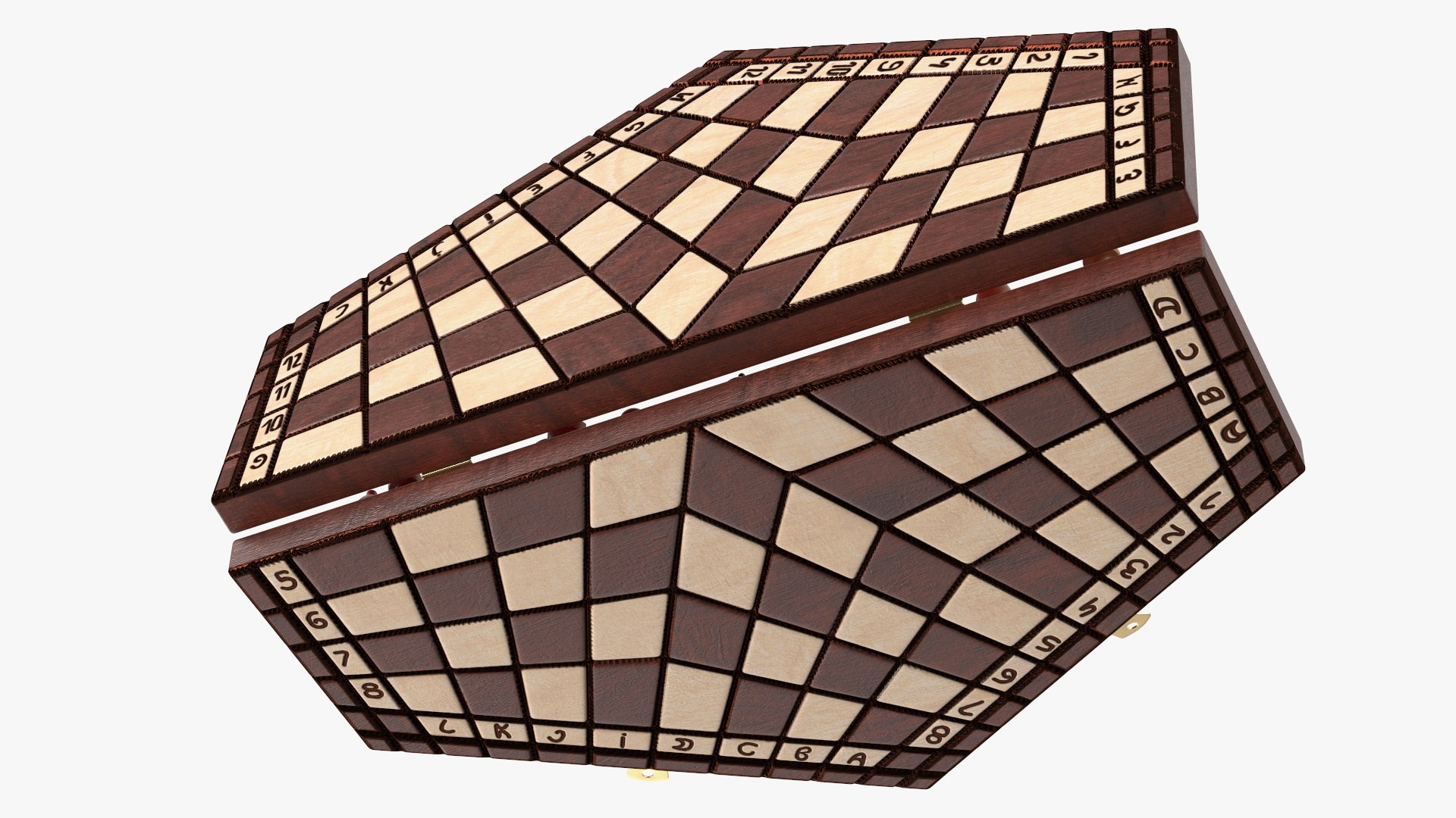 3D Three Player Chess Set Open - TurboSquid 2025446