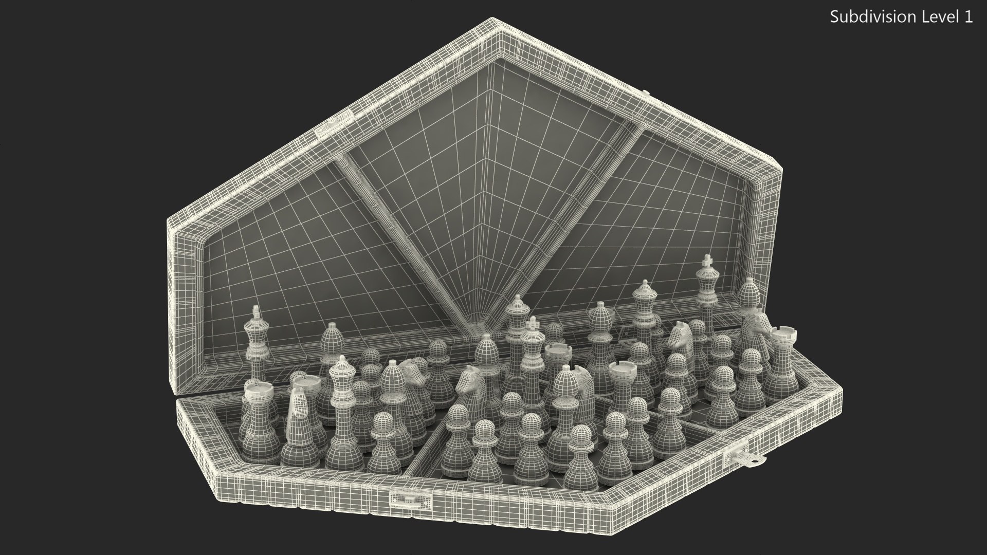 3D Three Player Chess Set Open - TurboSquid 2025446
