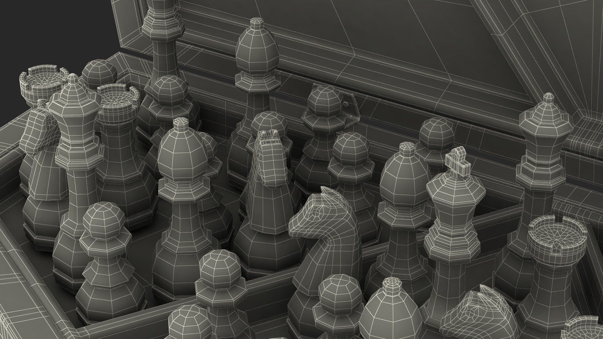 3D Three Player Chess Set Open - TurboSquid 2025446