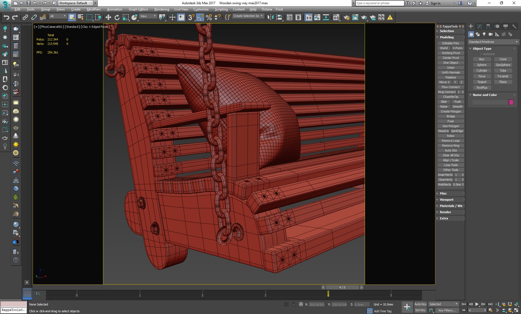 3D Wood Wooden Swing Model - TurboSquid 1423970