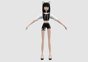 Download Free & Premium Cat Girl 3D Models | TurboSquid