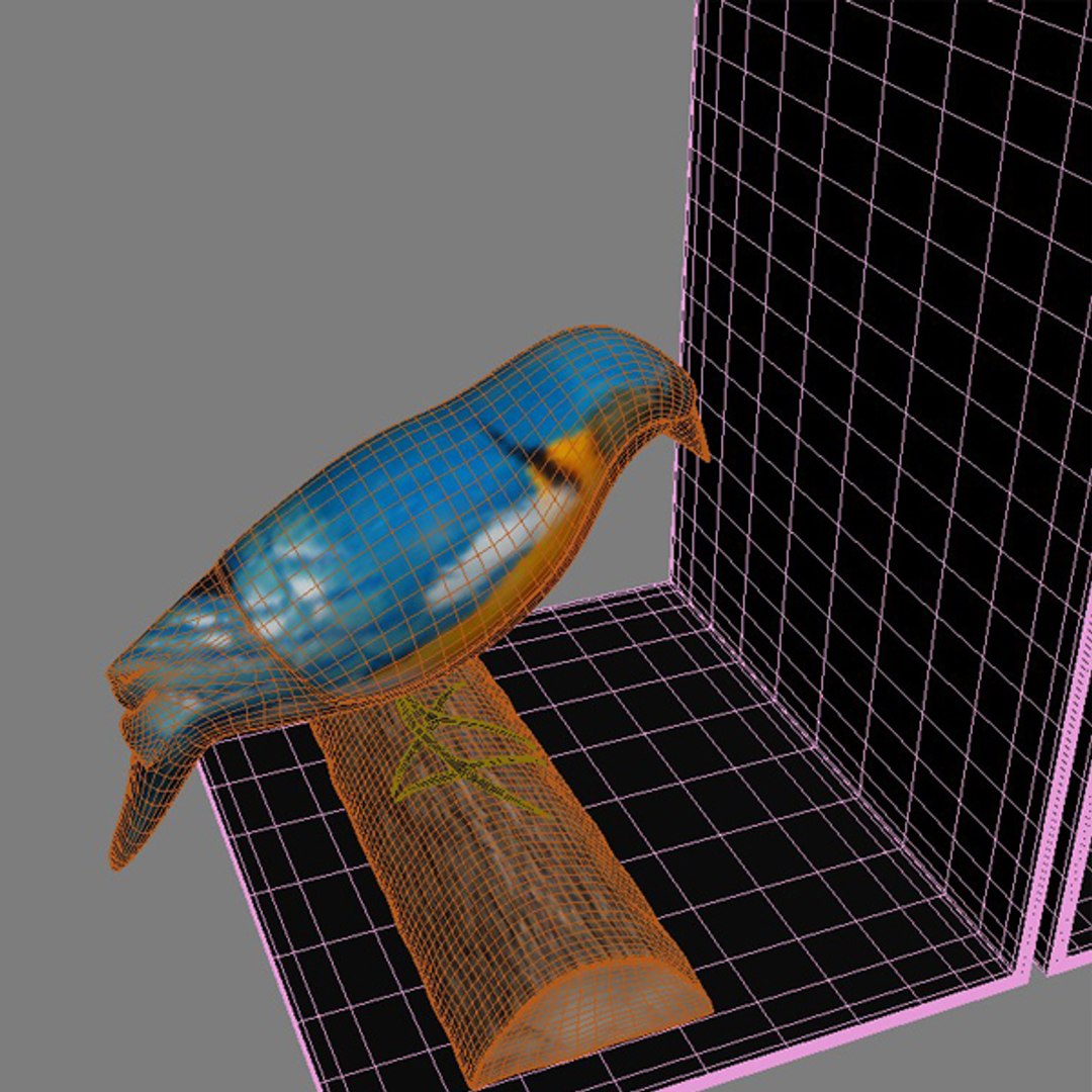 3d model birds decorations