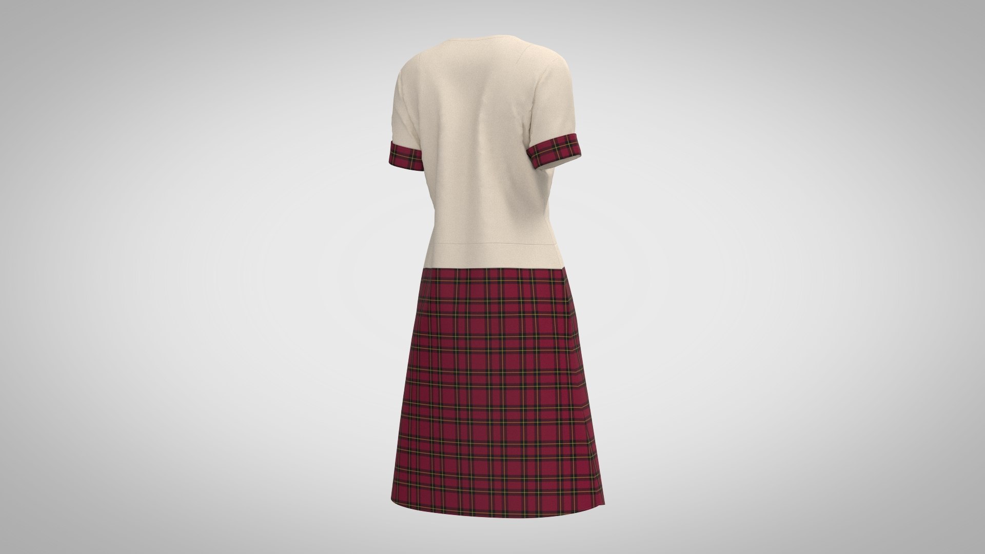 Low Waist One-piece Dress Model - TurboSquid 2218302