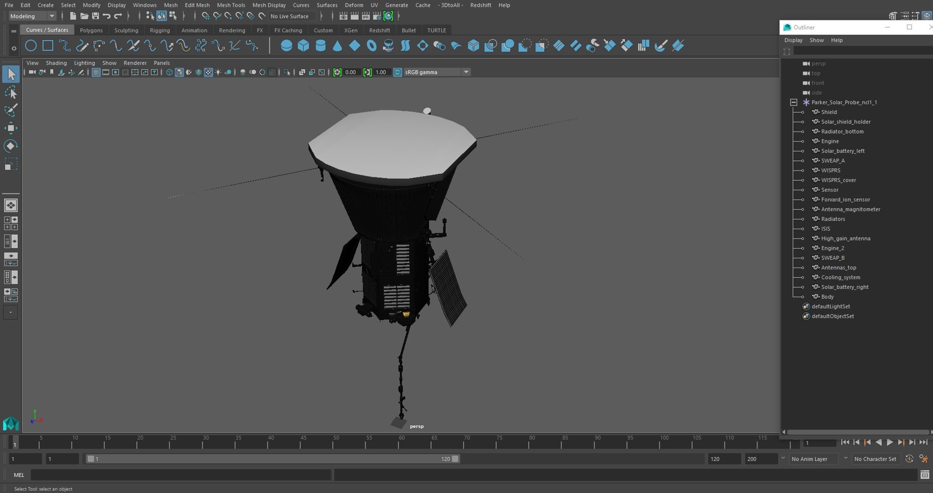 Parker Solar Probe 3D Model - TurboSquid 2141439