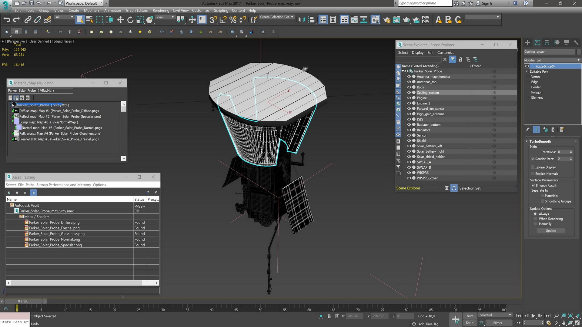 Parker Solar Probe 3D Model - TurboSquid 2141439