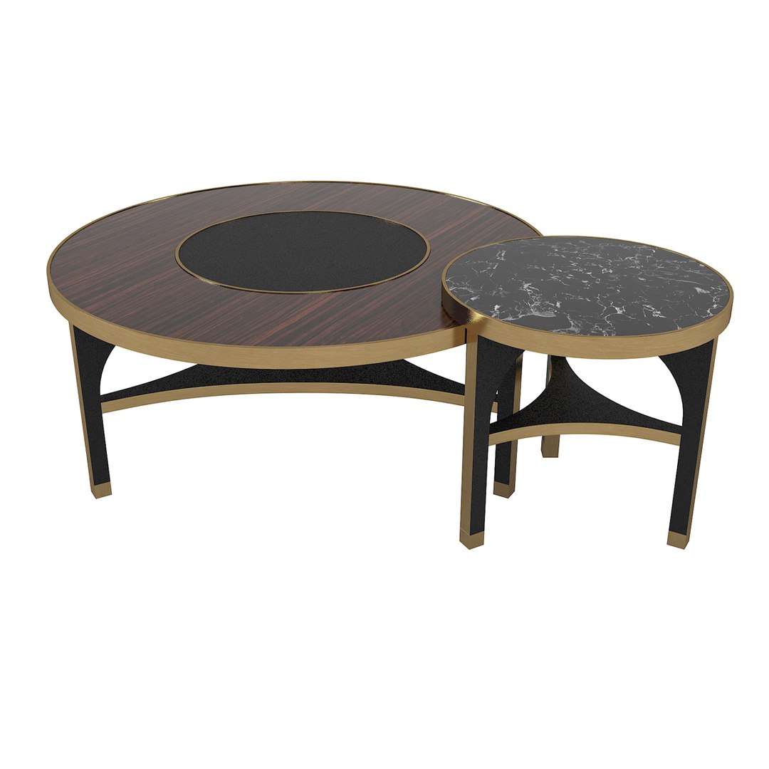 Frato memphis set coffee tables 3D - TurboSquid 1696804