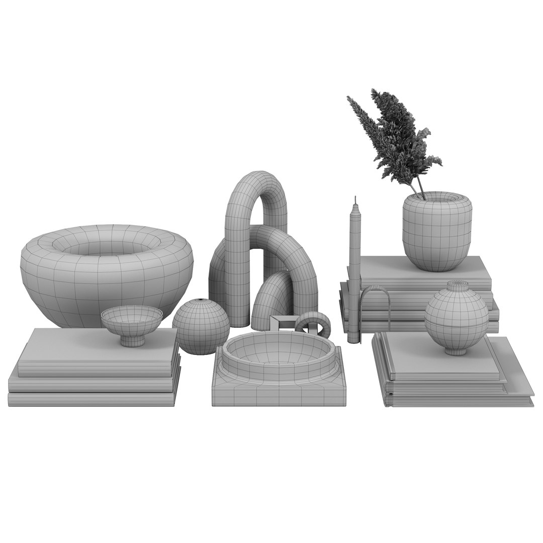 Decorative set 14 3D model - TurboSquid 2172429