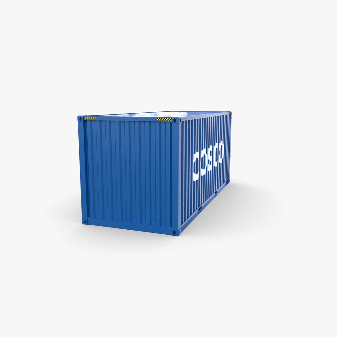20ft Shipping Container Cosco V1 3D Model - TurboSquid 1771742