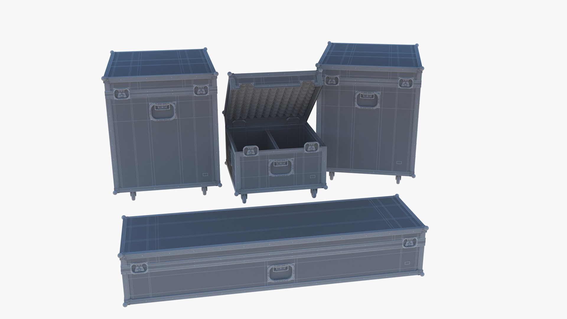 3D Music Case Set - TurboSquid 1742627