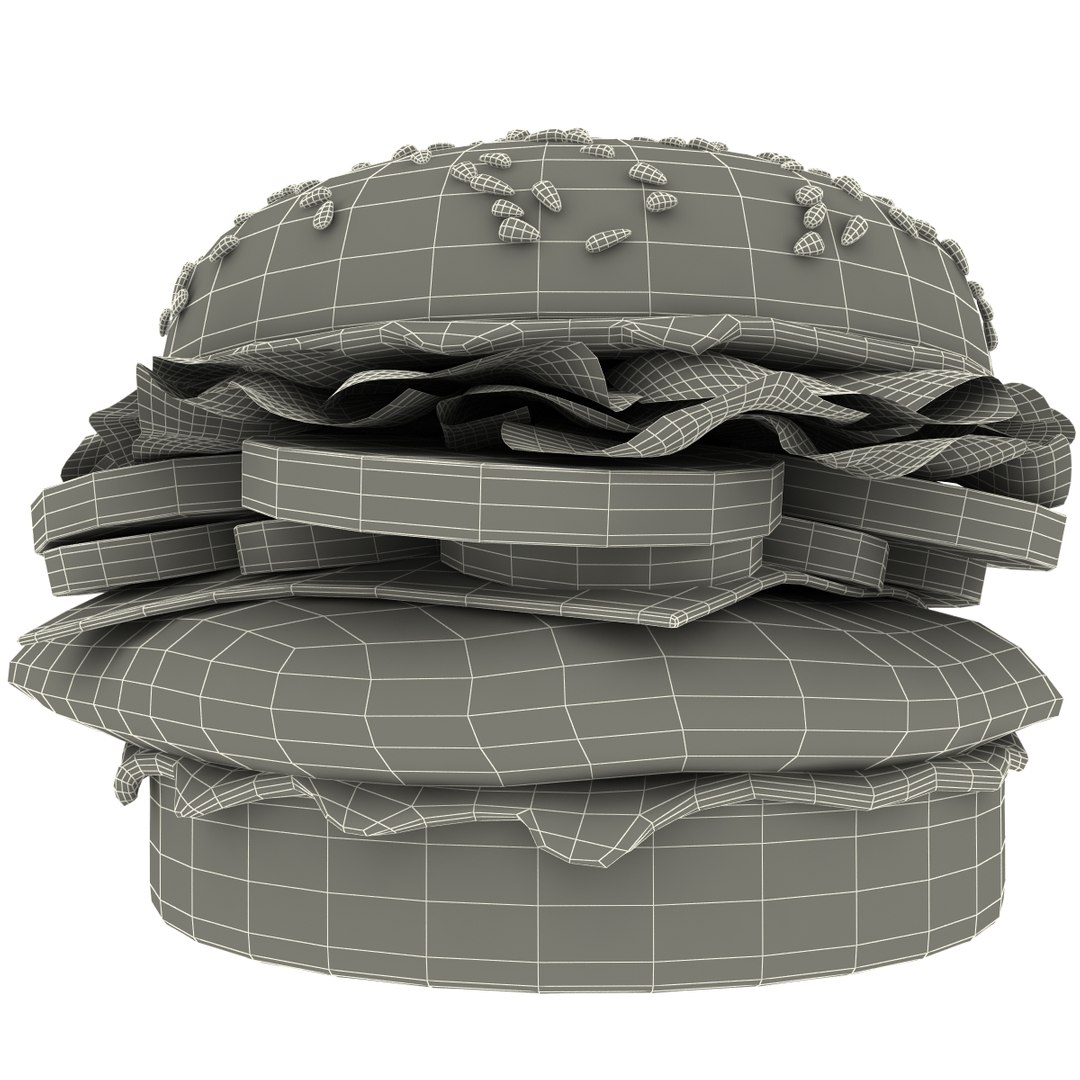 Chicken Sandwich 3d Model