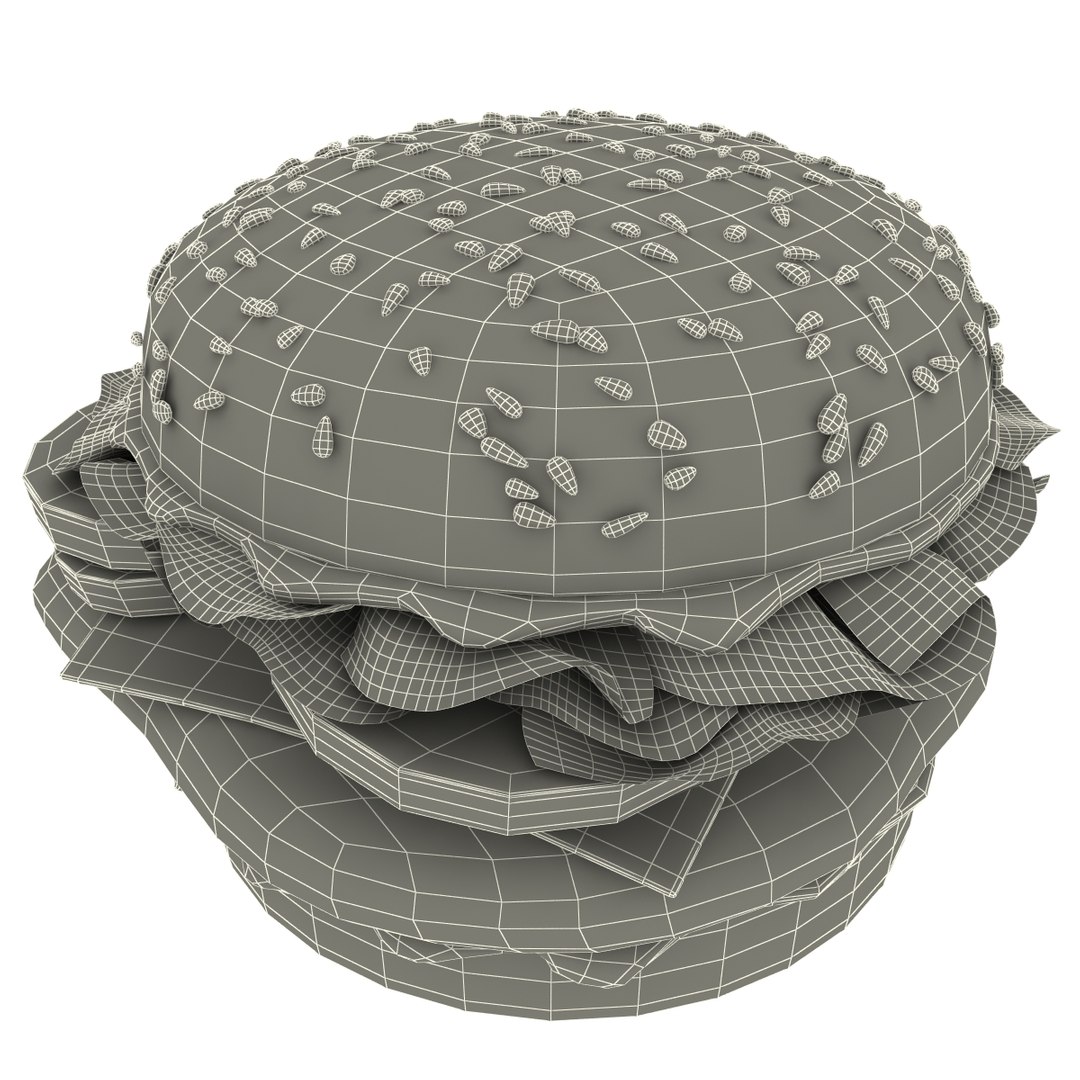 Chicken Sandwich 3d Model