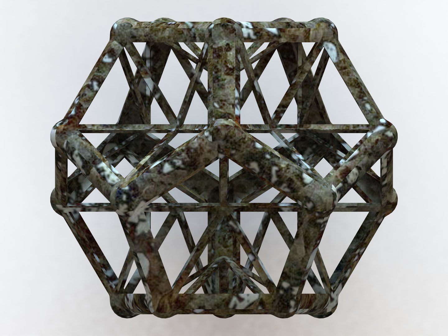 3D Wireframe Shape Excavated Dodecahedron - TurboSquid 2170380