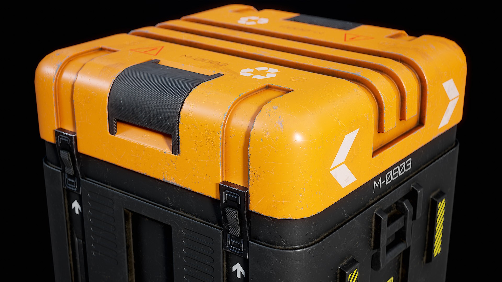 Sci-Fi Cargo Crate PBR 3D Model - TurboSquid 2031665