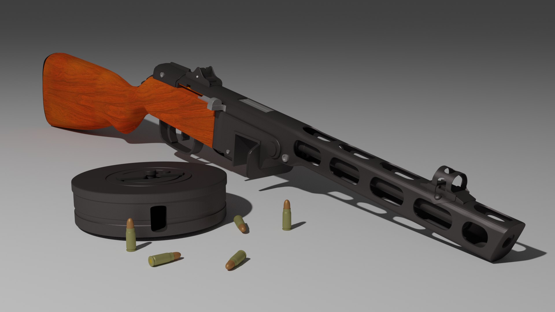 PPSH 41 3D Model - TurboSquid 1806811