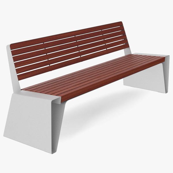 Radium Park Bench with Backrest Steel 3D - TurboSquid 1974383