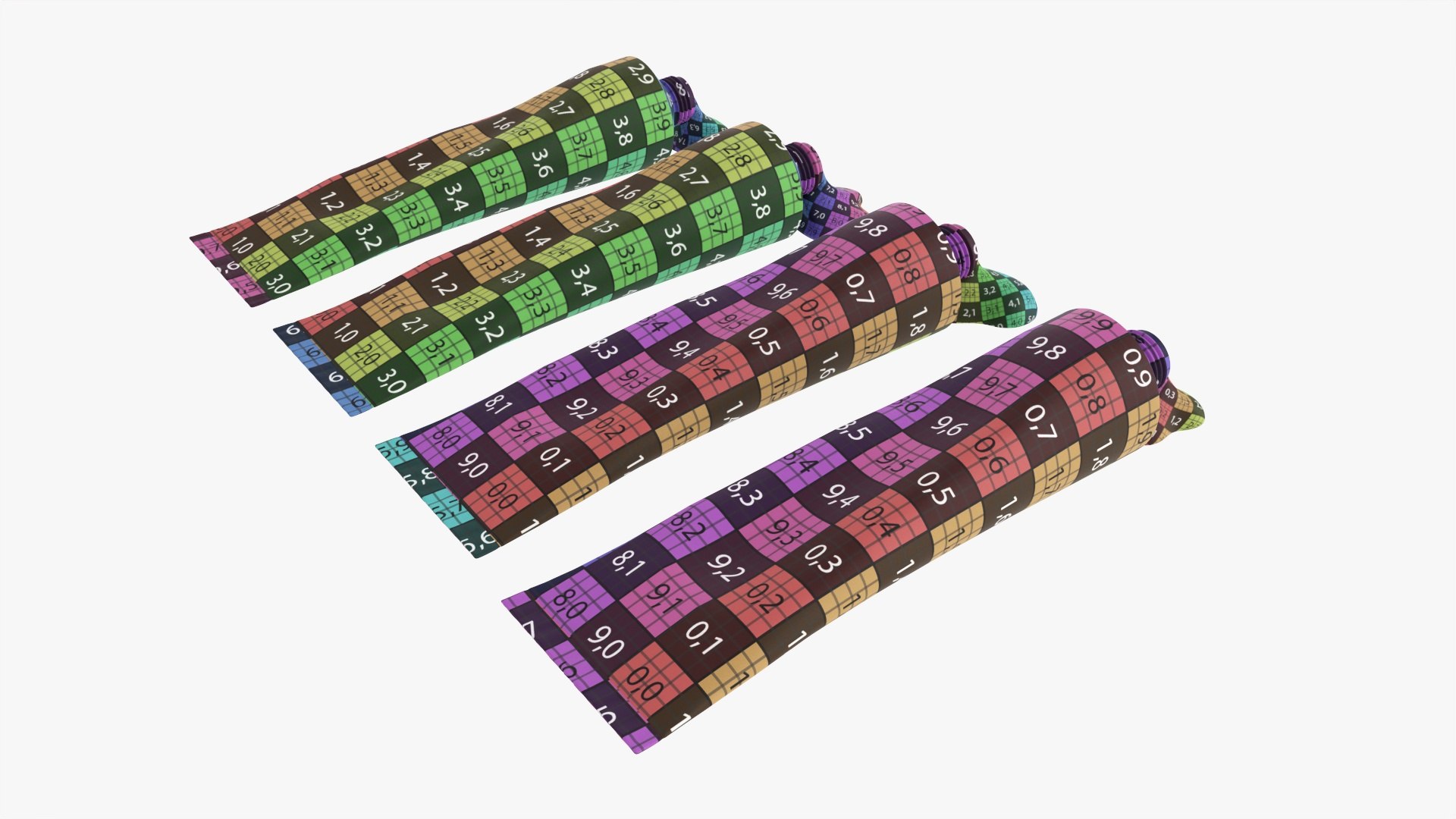 Paint tin tubes opened 3D model - TurboSquid 1716589