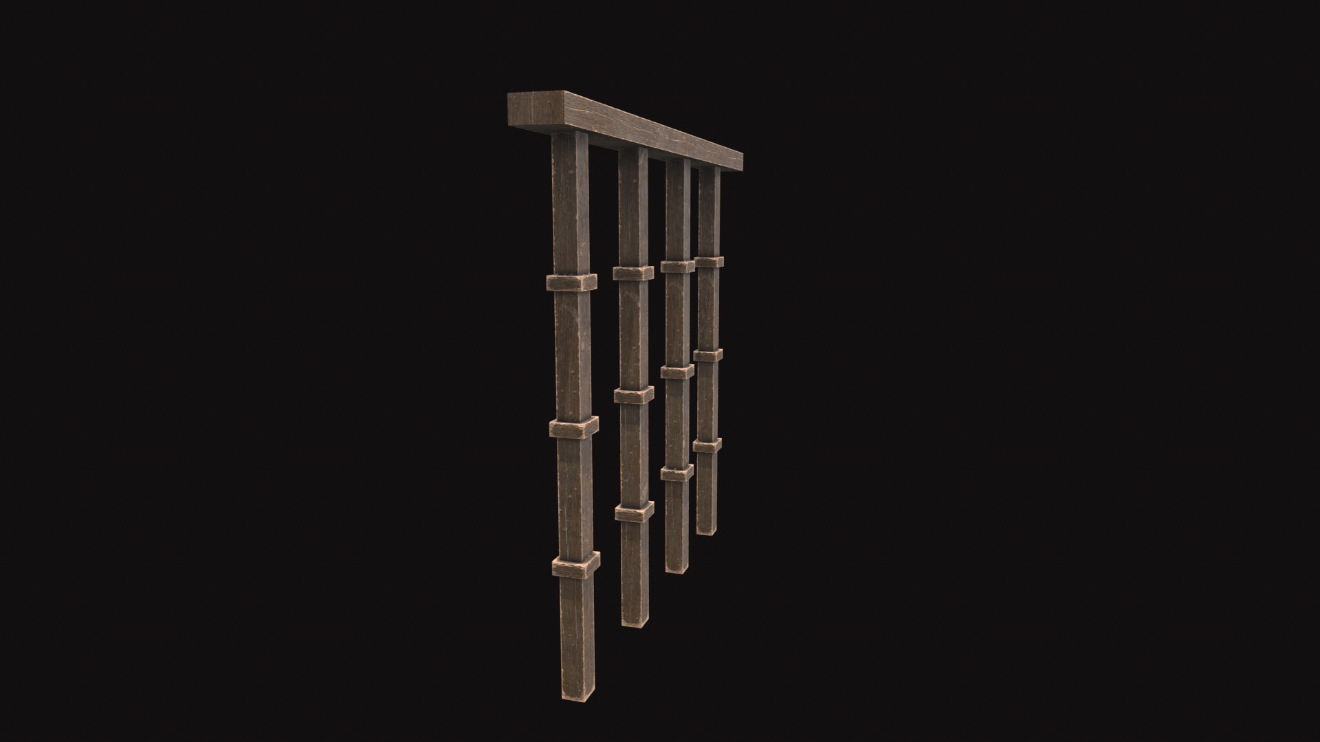 Medieval Railing 01 3D Model - TurboSquid 2321117