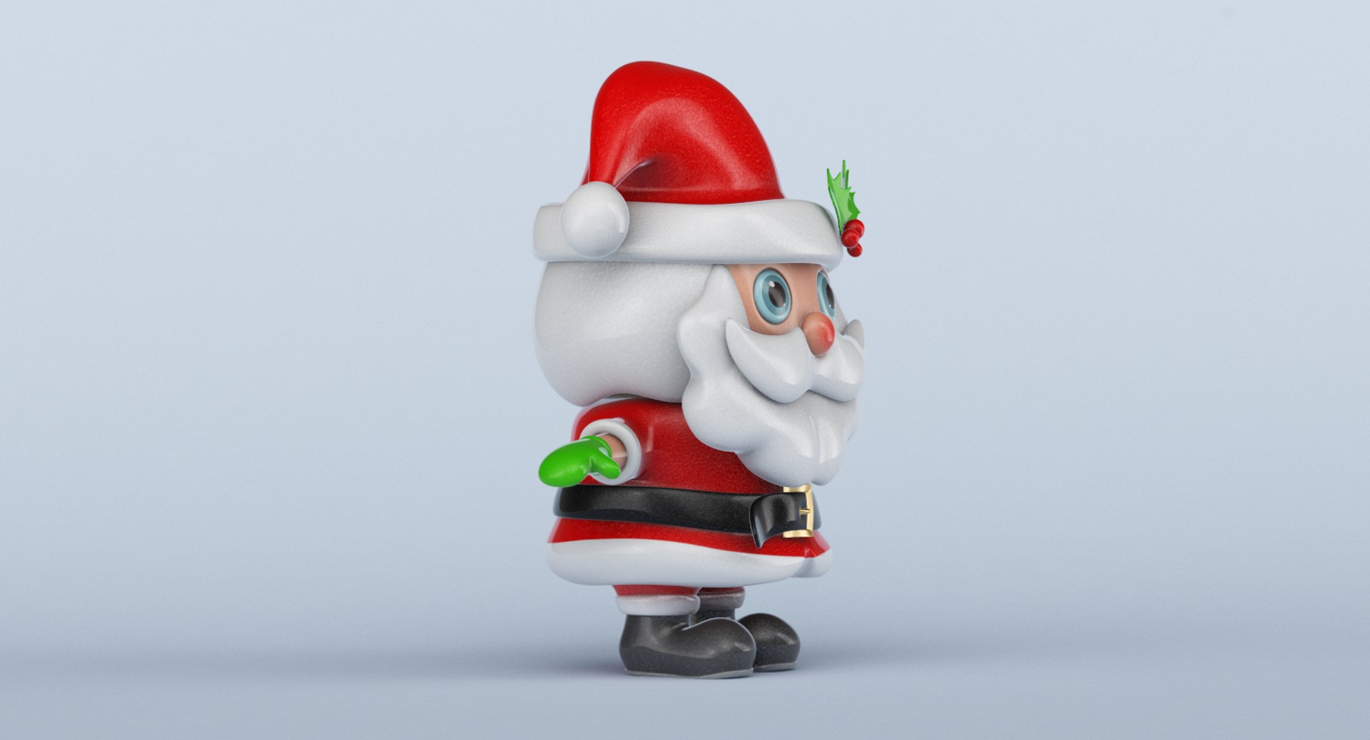Cartoon Santa Claus Model - TurboSquid 1190333
