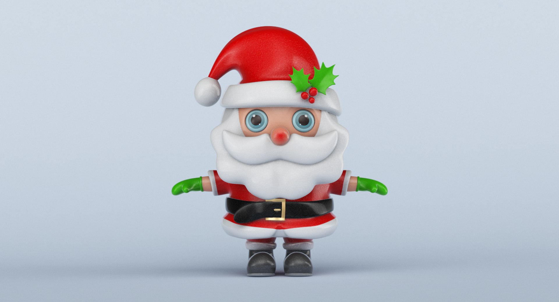 Cartoon Santa Claus Model - TurboSquid 1190333