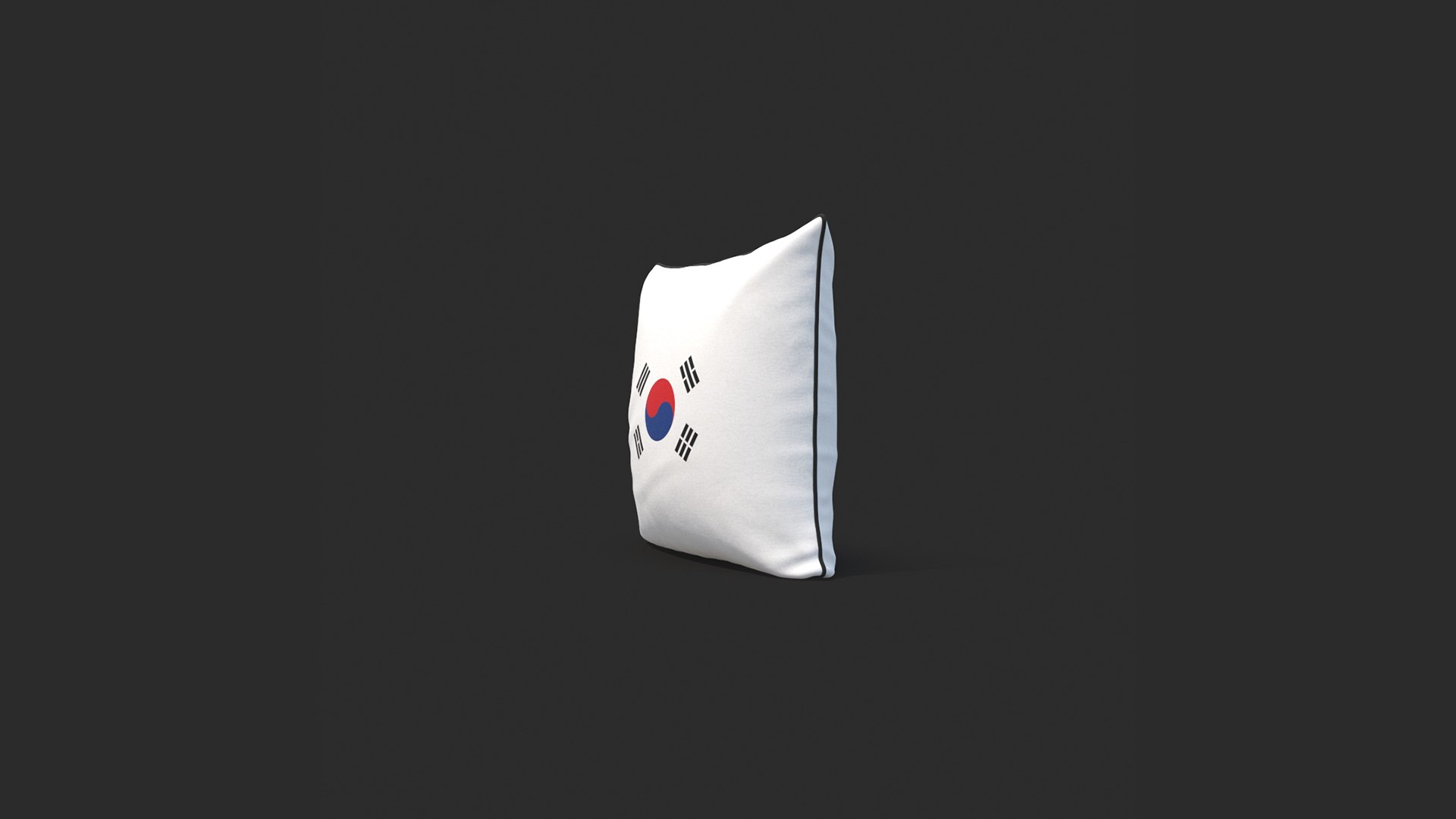 3D South Korea Flag Pillow Model - TurboSquid 2055225