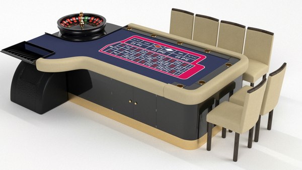 Roulette gaming table 3D model - TurboSquid 1544668