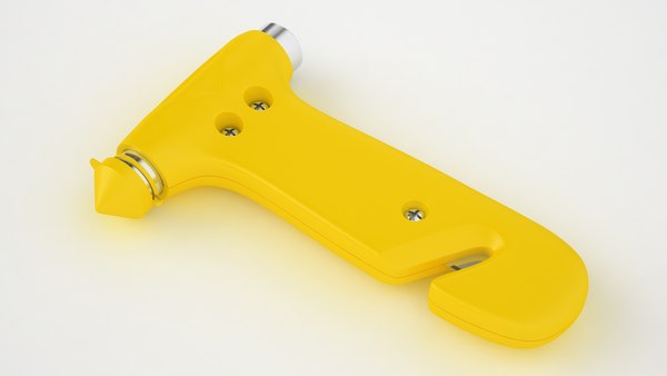 3D Emergency Hammer Rescue Glass 05 model - TurboSquid 1829516