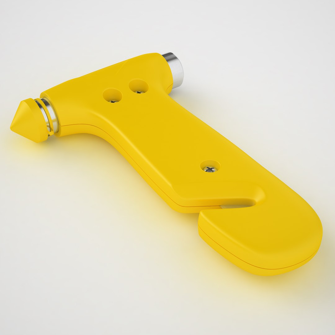 3D Emergency Hammer Rescue Glass 05 model - TurboSquid 1829516