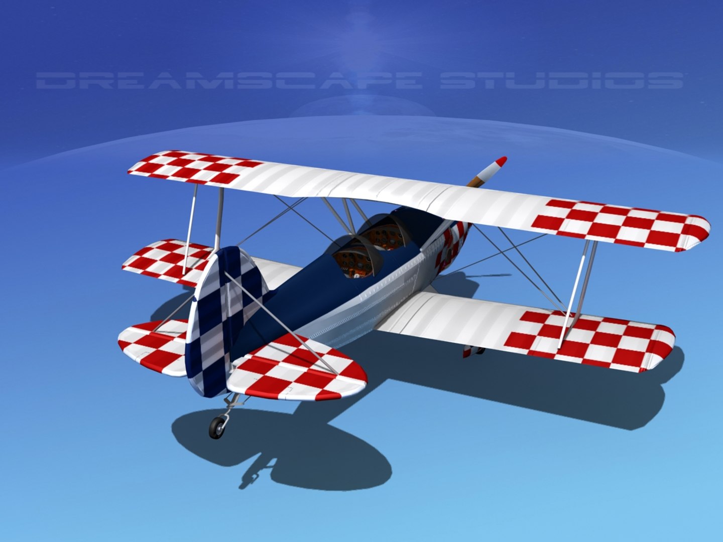 Acro Sport Biplane Ii 3d Max