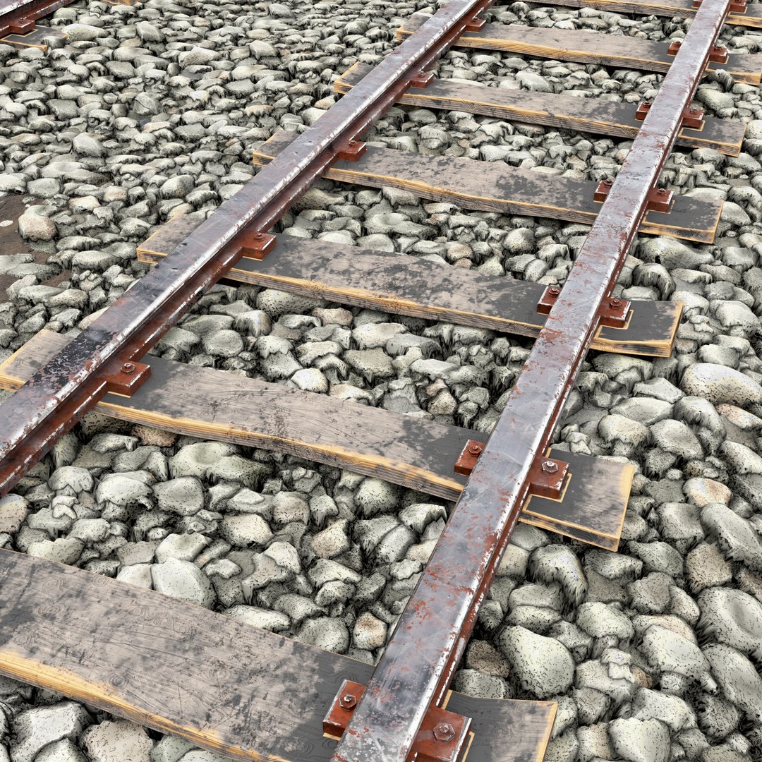 3D Track Train Pole Model - TurboSquid 1640986