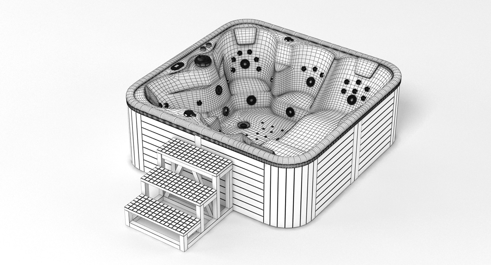 3d Model Of Whirlpool Pool