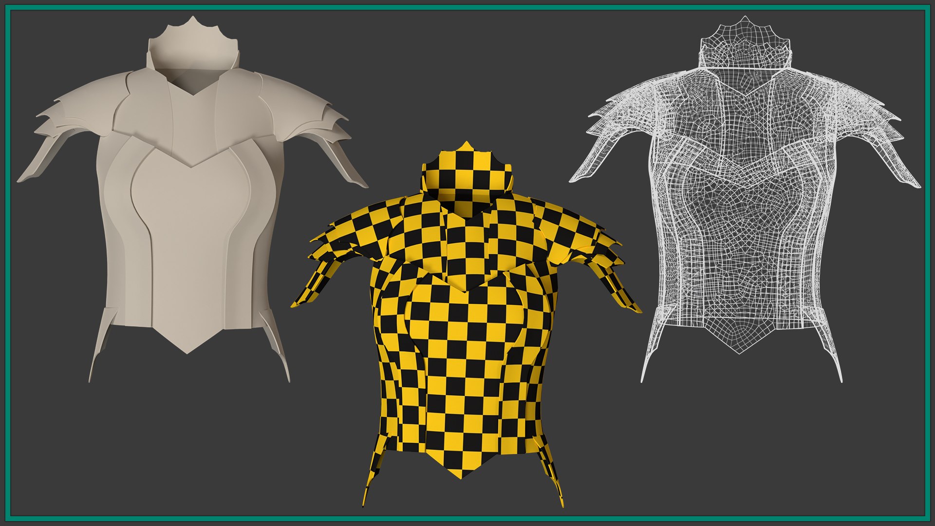 5 Female Chest Armor 3D Model - TurboSquid 2344231