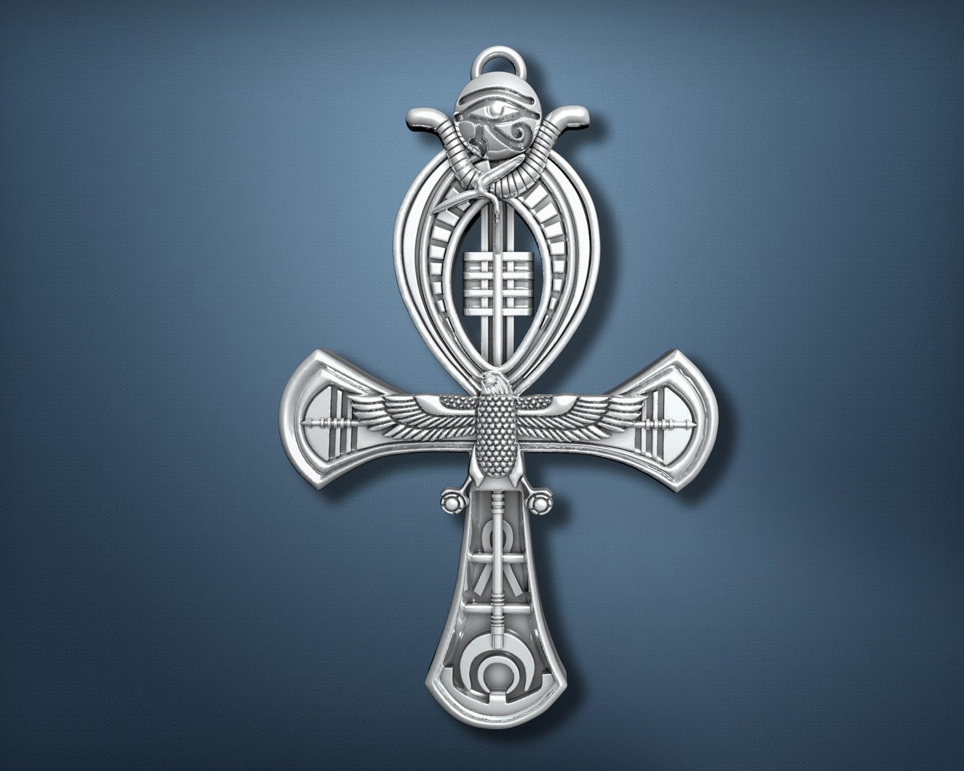 3D Ankh Cross Pendant Ancient Necklaces Model - TurboSquid 2079110