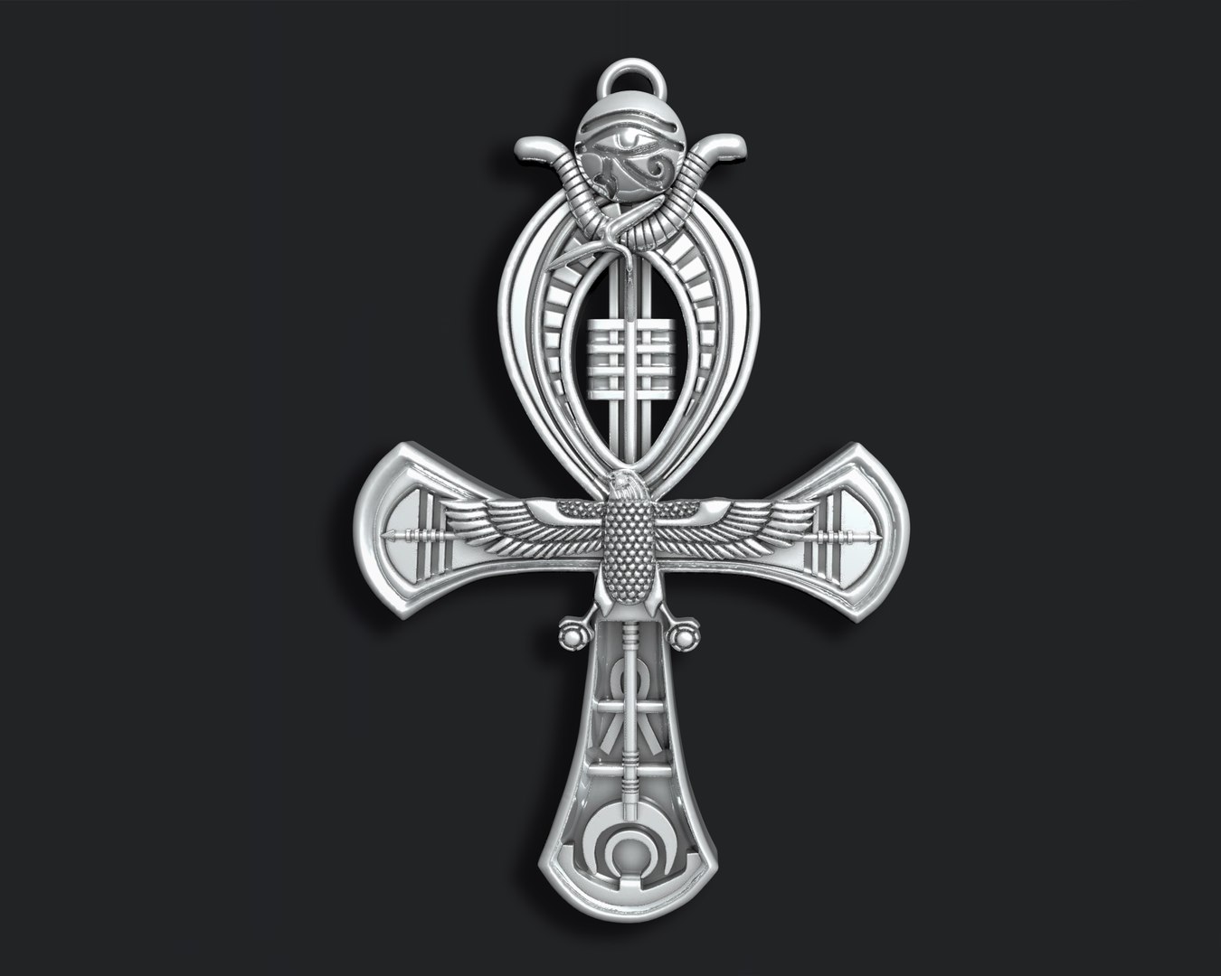 3D Ankh Cross Pendant Ancient Necklaces Model - TurboSquid 2079110