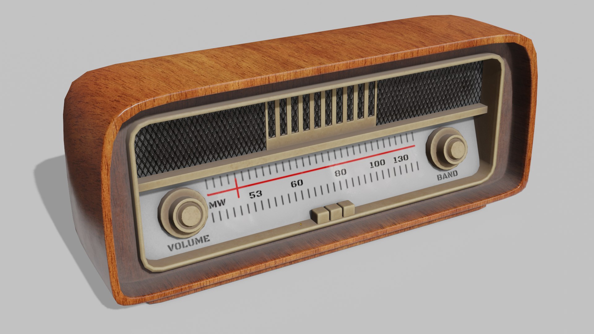 Old Radio 3D Model - TurboSquid 2340228