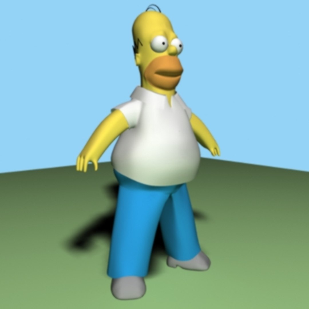 Homer Simpson 3d Model