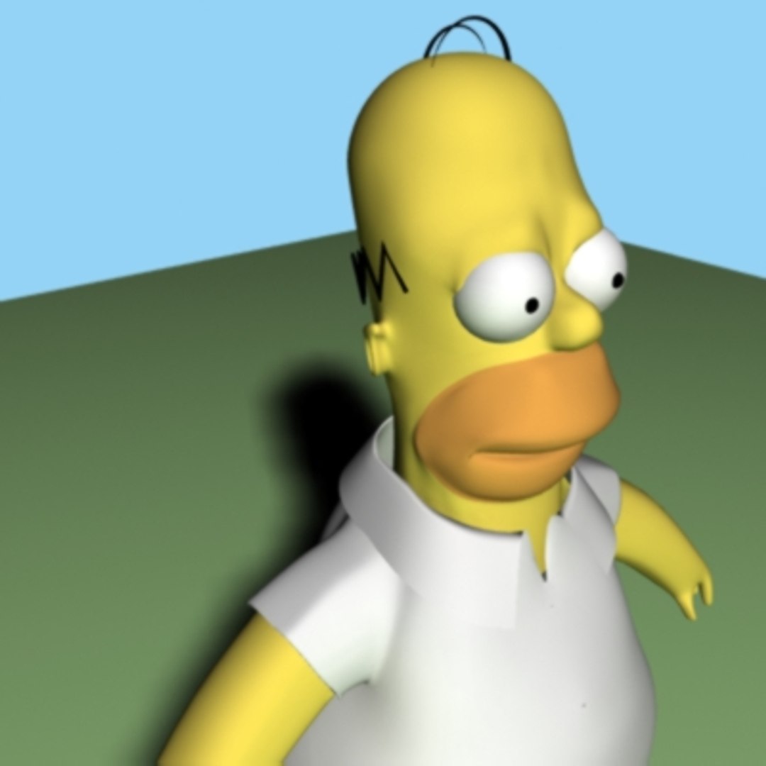 Homer Simpson 3d Model