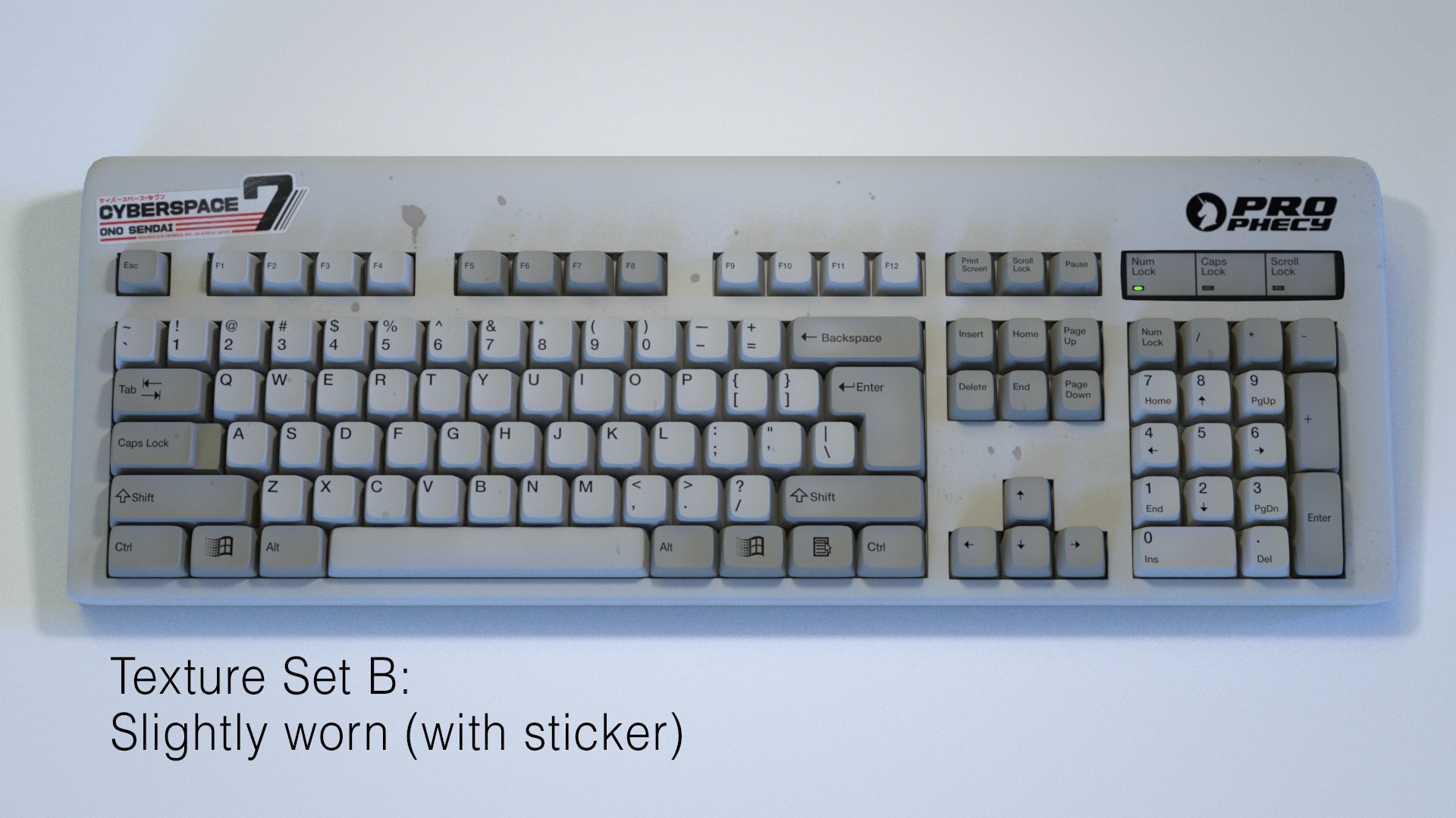 3D Old Keyboard Keys - TurboSquid 1585262