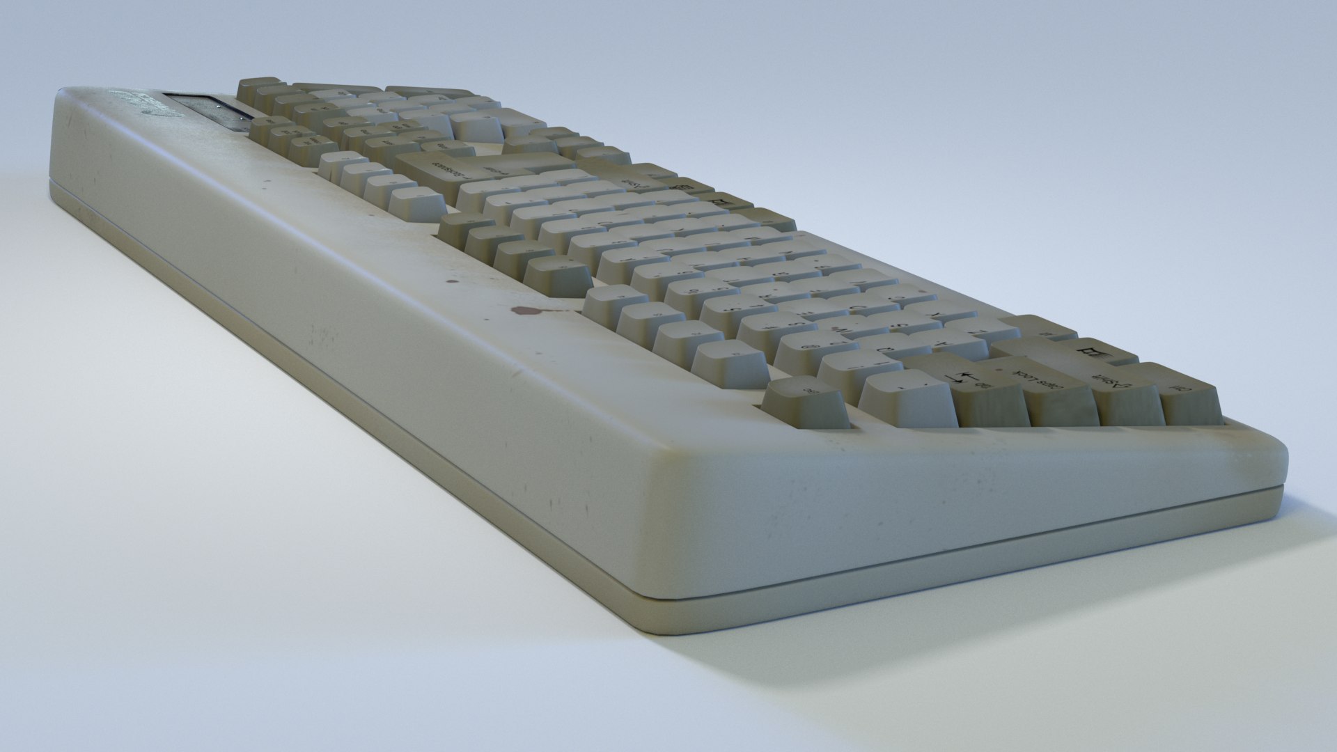 3D Old Keyboard Keys - TurboSquid 1585262