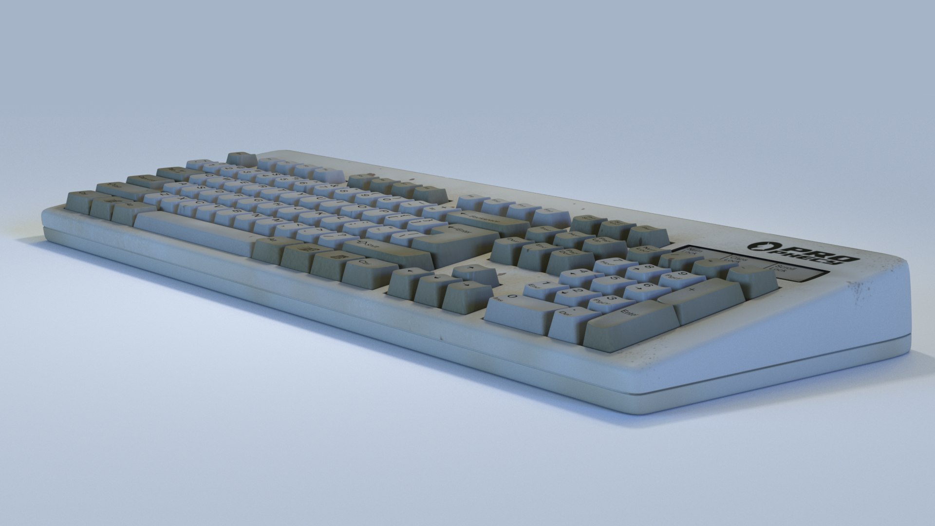 3D Old Keyboard Keys - TurboSquid 1585262