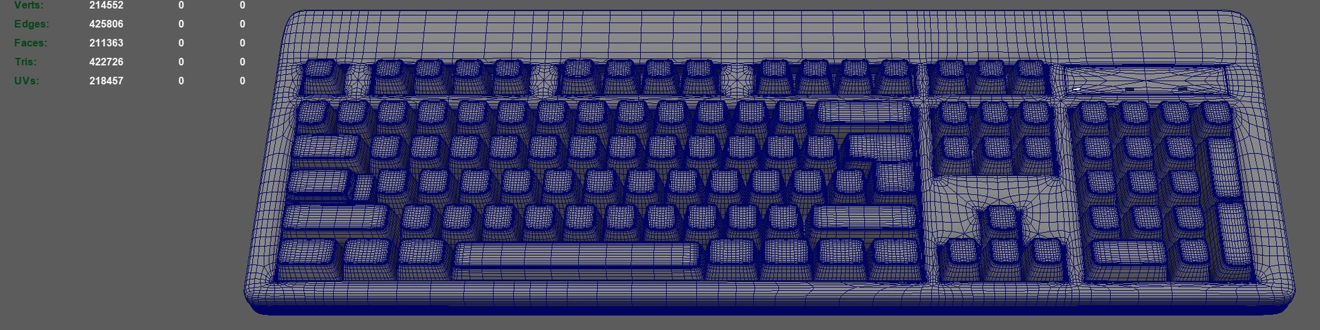 3D Old Keyboard Keys - TurboSquid 1585262