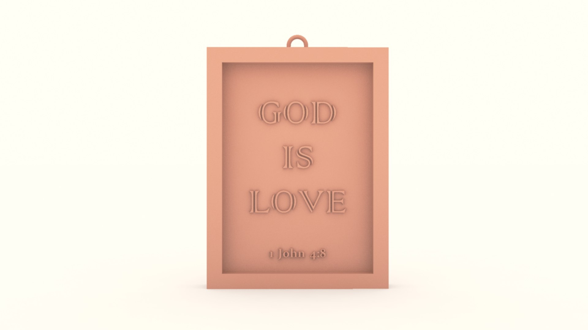 3D God Is Love Wall Photo Frame - TurboSquid 1888685