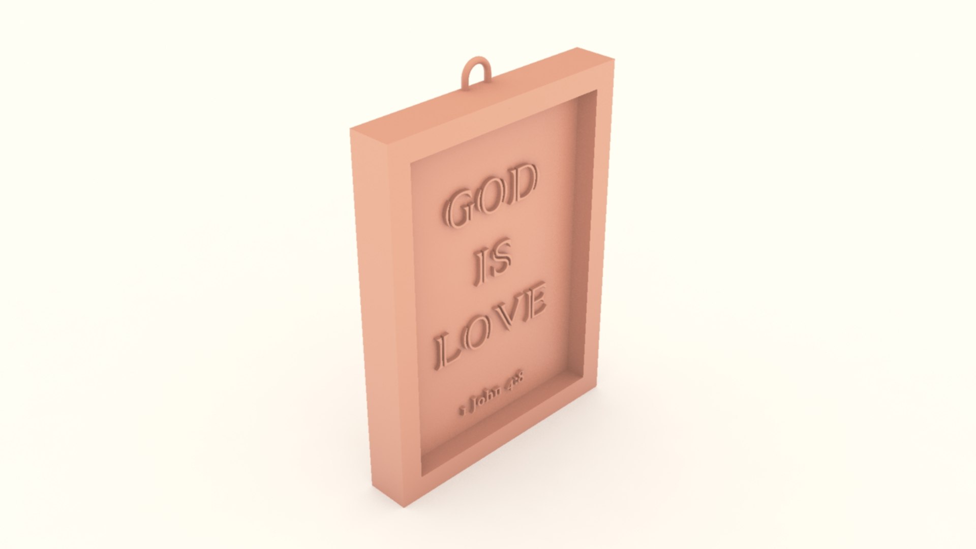 3D God Is Love Wall Photo Frame - TurboSquid 1888685